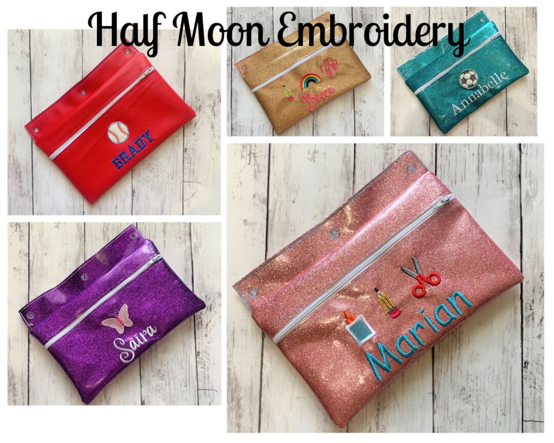 Personalized Pencil Bag | Personalized Pencil Pouch | Personalized 3 ...