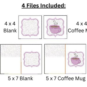 BOGO Free! ITH Mug Rug Embroidery Design | ITH Mug Mat Embroidery ...