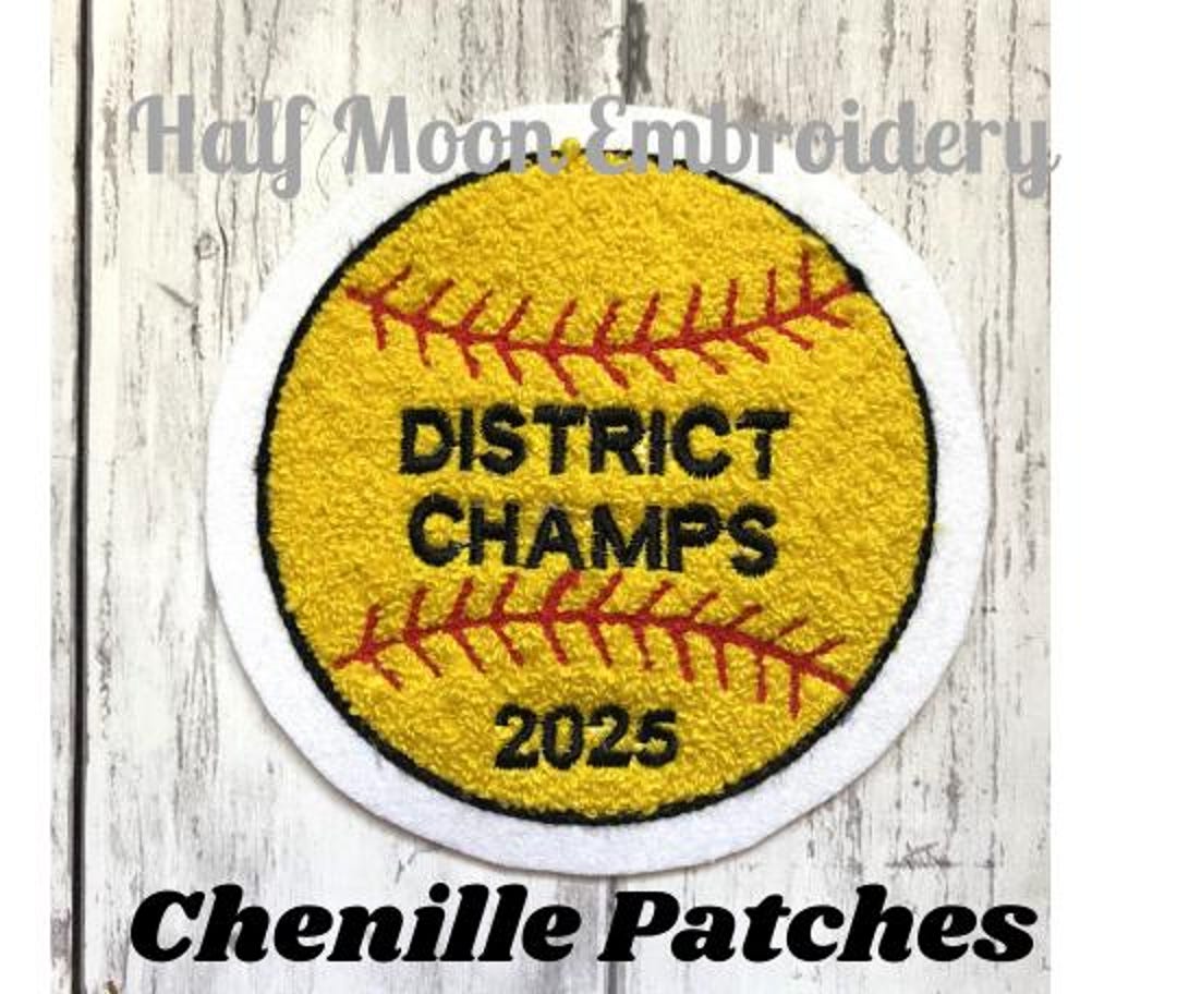 Personalized Softball Letterman Jacket Patch | Chenille Softball Patch ...
