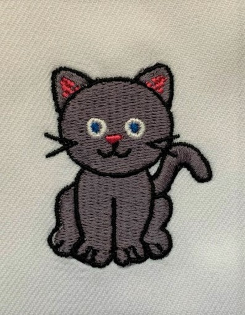 BOGO Free Mini Cat Embroidery Design Small Cat Mini Kitten | Etsy