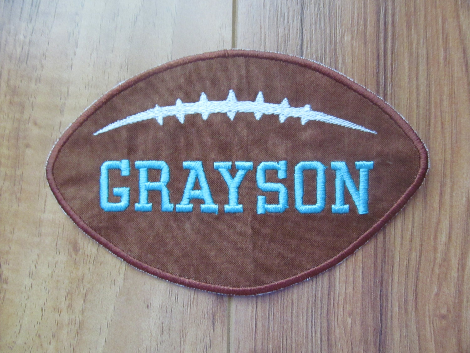 Personalized Football Patch Monogram Patch Monogram Football | Etsy