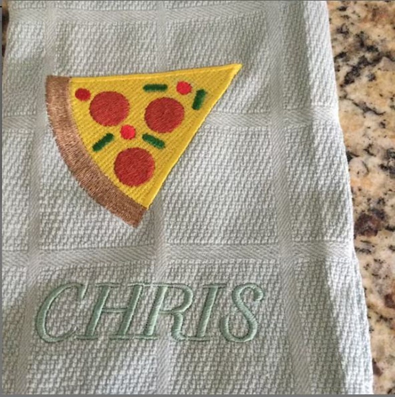 Mini Pizza Embroidery Design | Small Pizza | Pizza Slice Embroidery ...