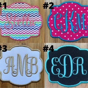 Personalized Patch Monogram Patch Custom Patches Iron on Patches ...