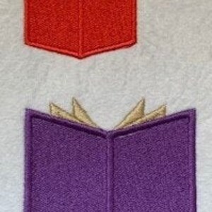 BOGO Free! Mini Book Embroidery Design | Small Book School Embroidery ...