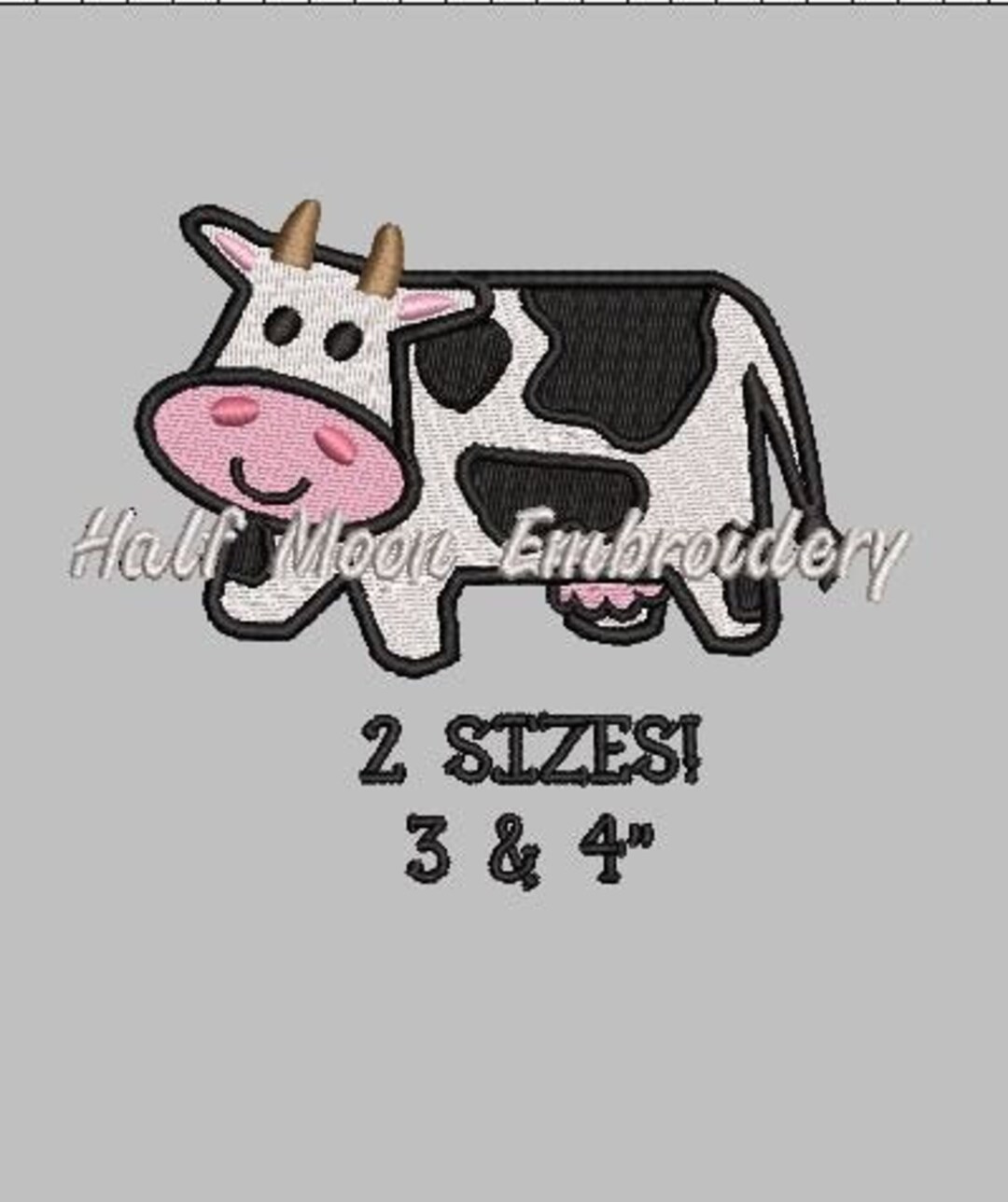 BOGO Free! Cow Embroidery Design | Barn Yard Animal Embroidery Design ...