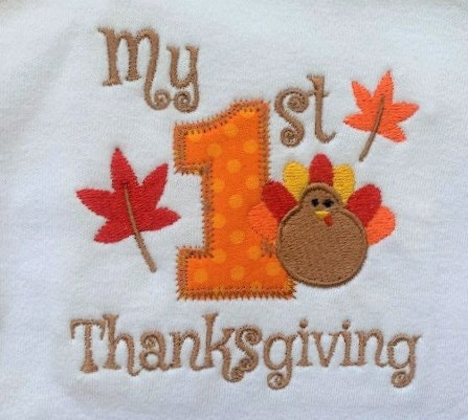 BOGO Free My First Thanksgiving Embroidery Design My 1st - Etsy