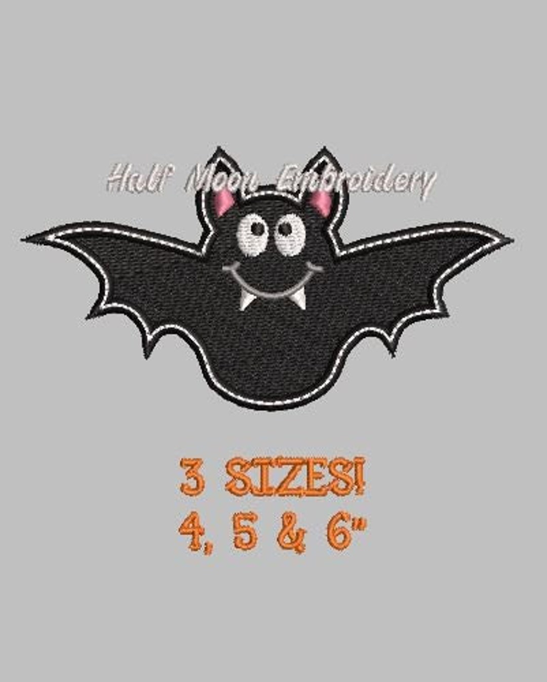 BOGO Free Halloween Bat Applique Embroidery Design Halloween Bat ...