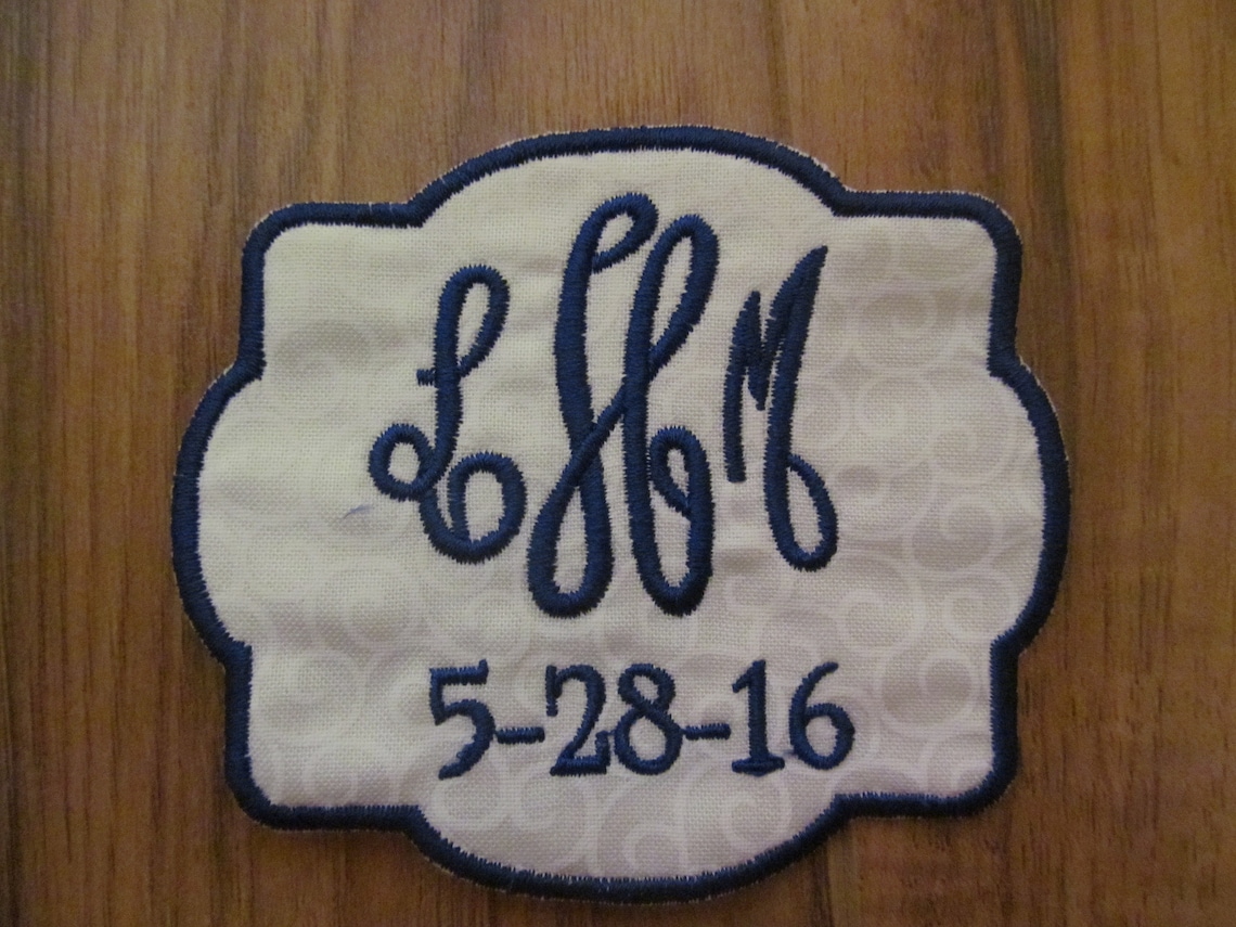 Personalized Patch Monogram Patch Custom Patches Iron On | Etsy