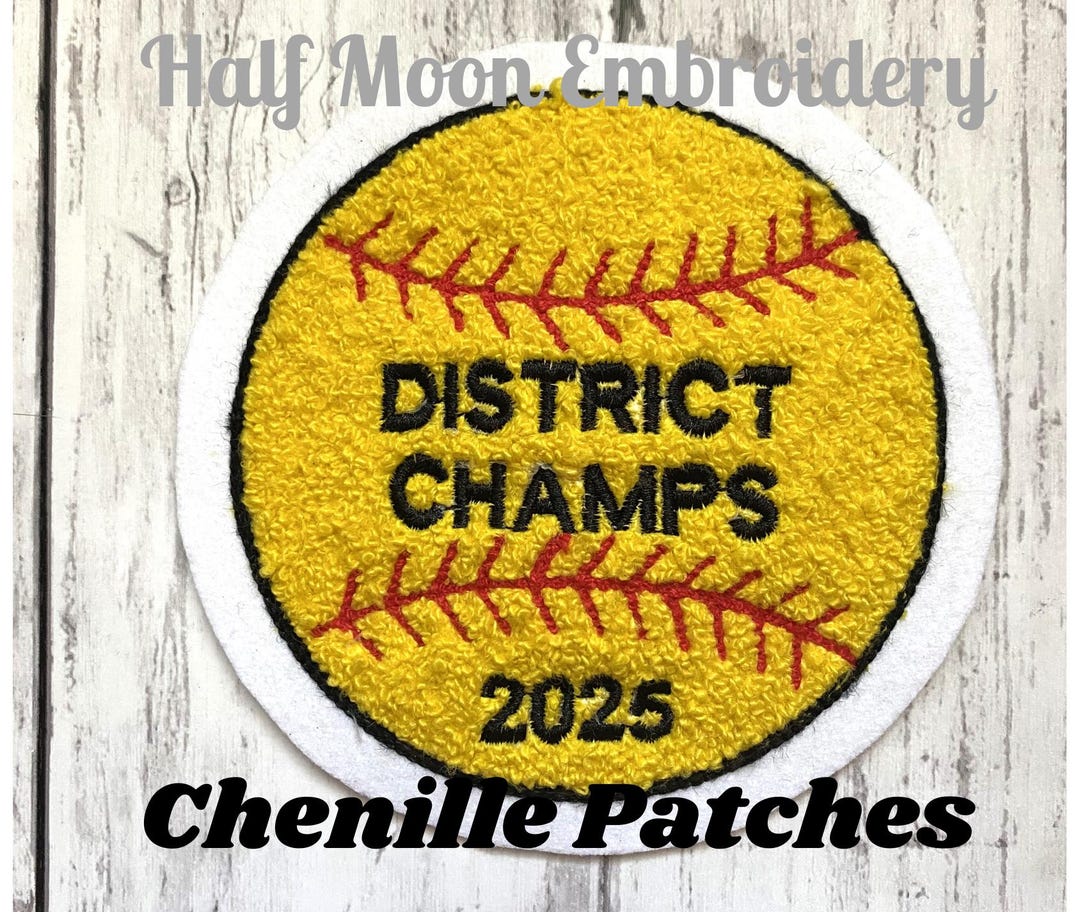 Personalized Softball Letterman Jacket Patch | Chenille Softball Patch ...