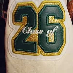 Graduation Year Letterman Jacket Patch | Class Year Letterman Jacket ...