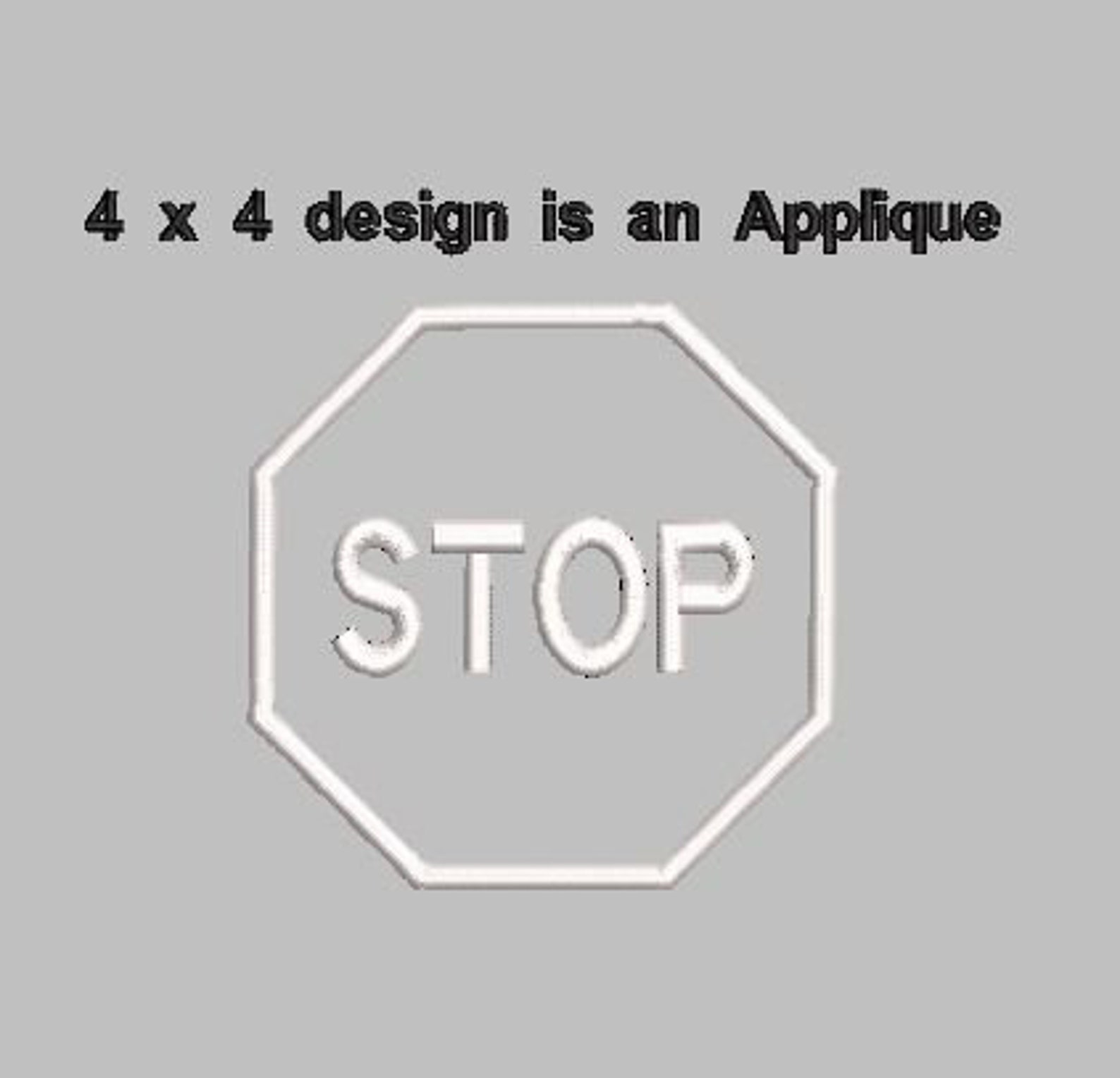 BOGO Free Mini Stop Sign Embroidery Design Small Stop Sign - Etsy