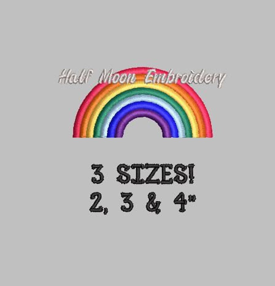 BOGO Free! Rainbow Embroidery Design Mini Rainbow Small Rainbow Summer ...