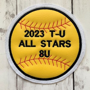 Personalized Softball Letterman Jacket Patch | Softball Jacket Patch ...