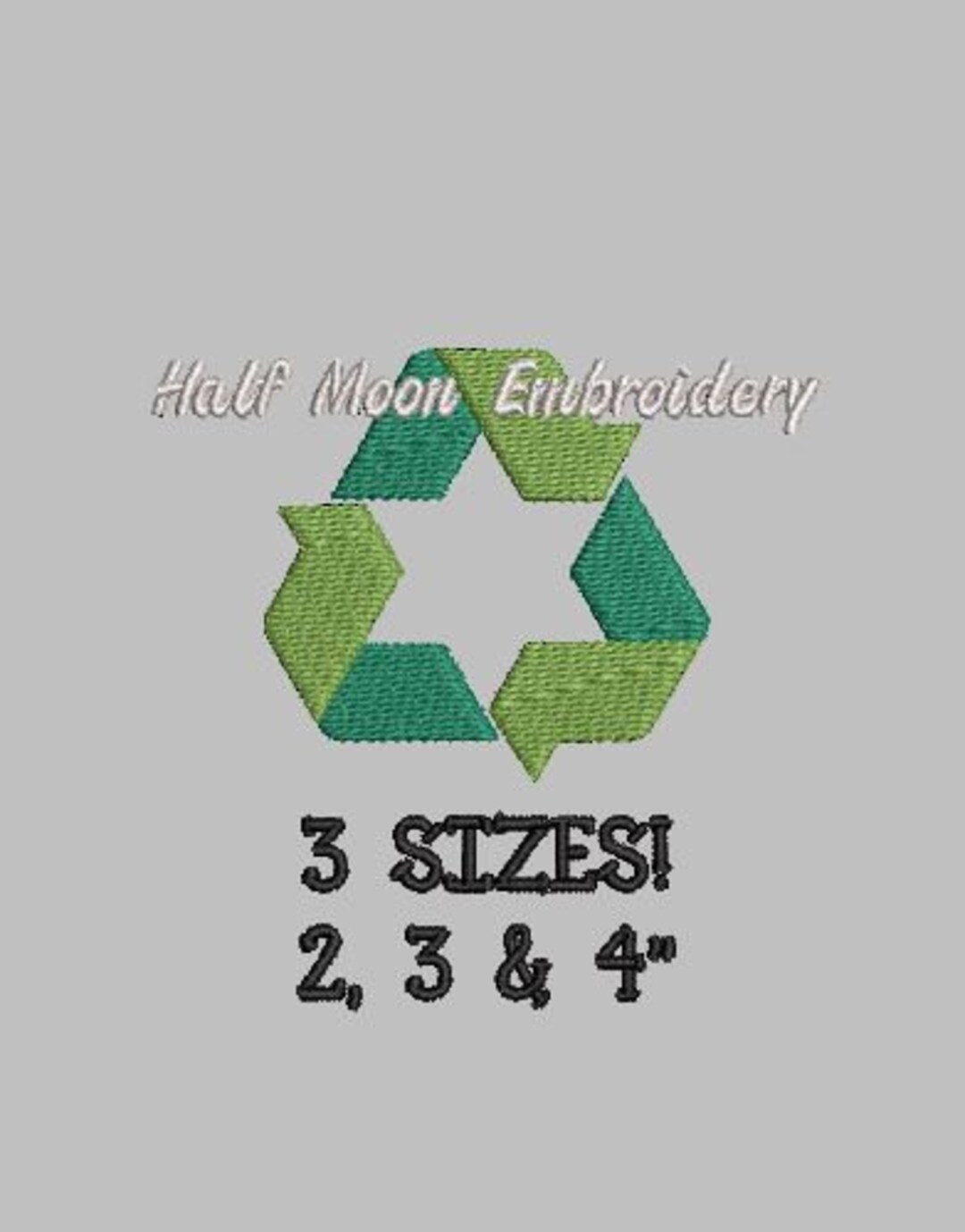 BOGO Free! Mini Recycle Symbol Embroidery Design | Small Recycle Symbol ...