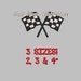 BOGO Free! Mini Checkered Flags Embroidery Design | Small Checkered ...