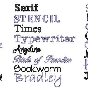 Custom Name Embroidery Design Name Digitized Letters Digitized Font ...