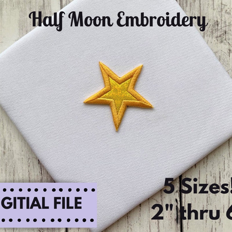 Star Embroidery - Etsy