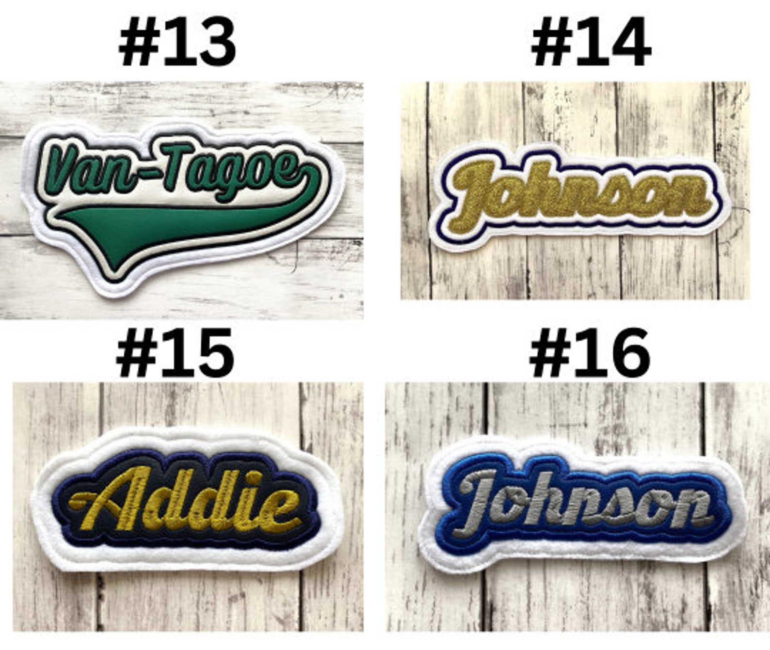 Personalized Letterman Jacket Name Patch | Custom Jacket Patches ...