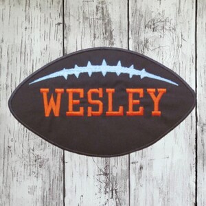 Personalized Football Patch Monogram Patch Monogram Football Patch ...