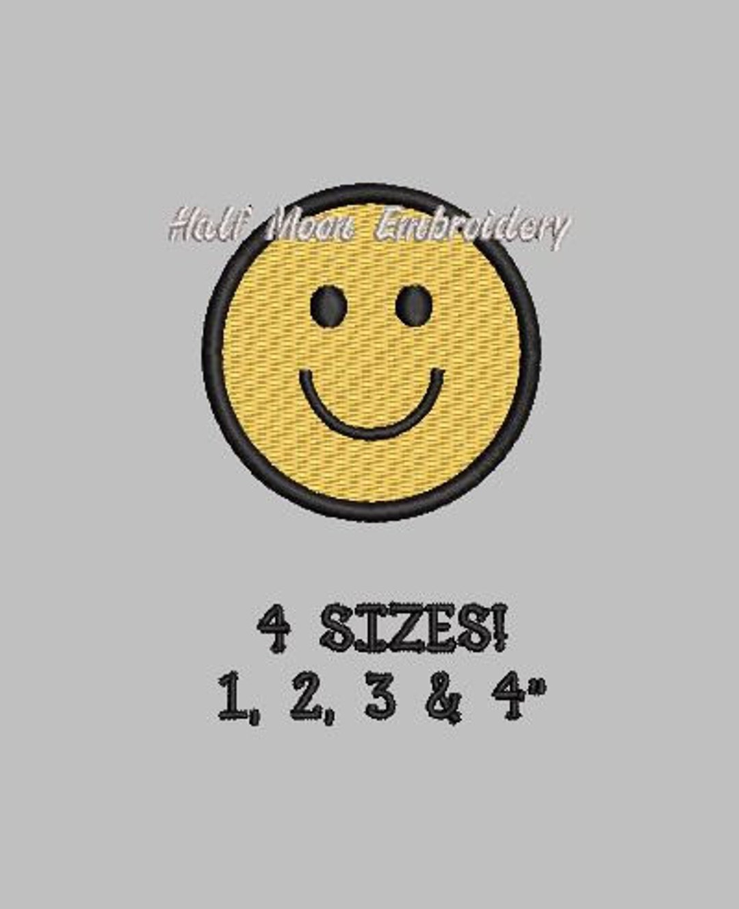 BOGO Free! Mini Smiley Face Embroidery Design Mini Happy Face ...