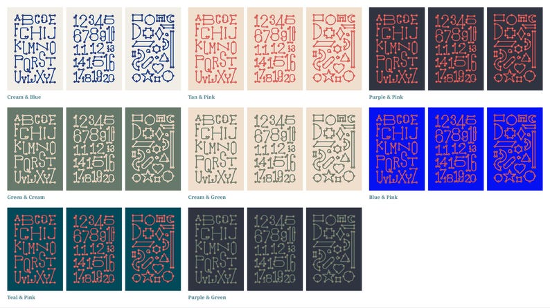 Alphabet, Shapes, & Numbers Poster Pack - Bright Geometric Shapes ...
