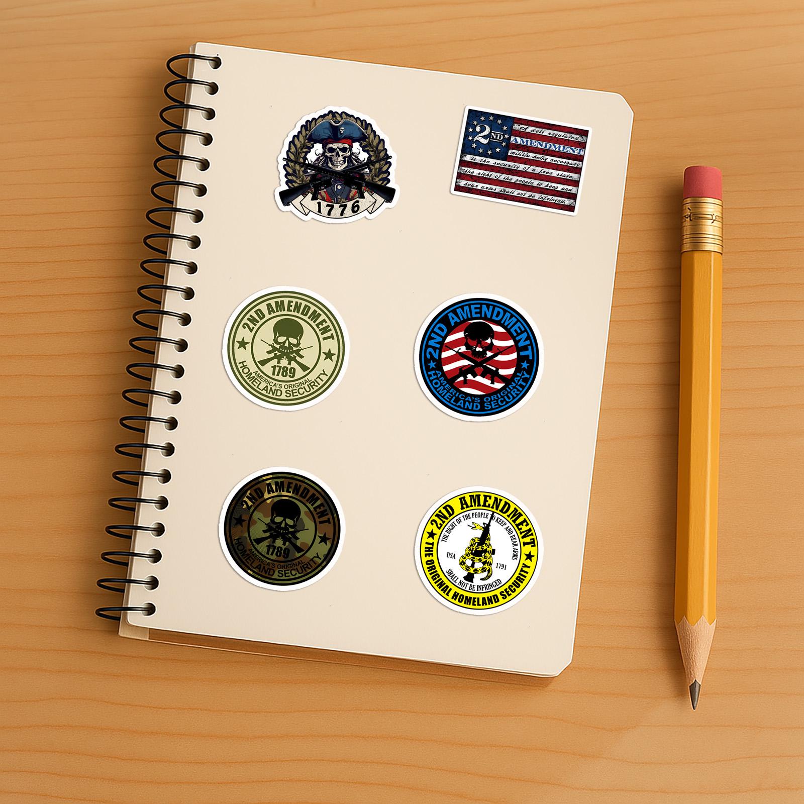 60PCS 2nd Amendment Beretta Stickers – Pro-gun Rights Vinyl Decals ...