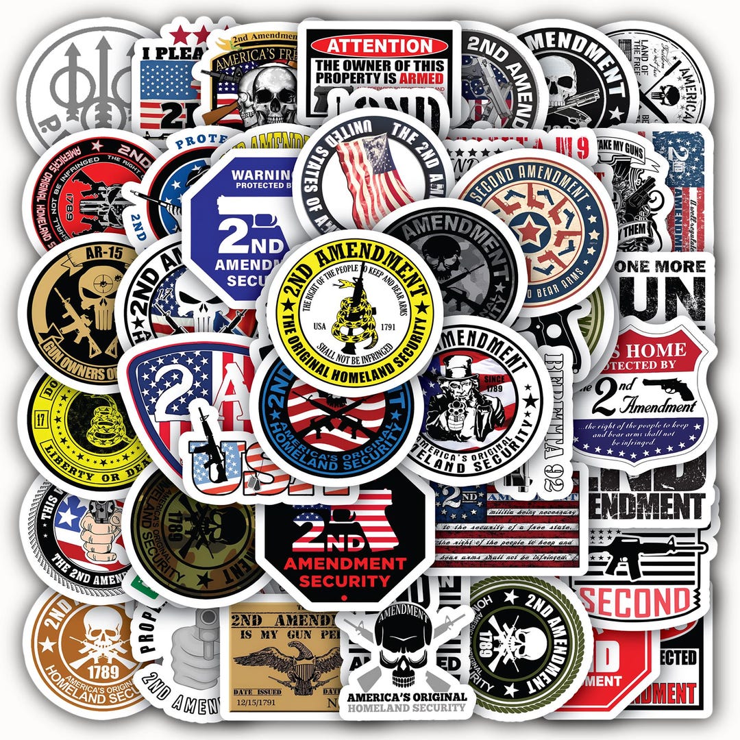 60PCS 2nd Amendment Beretta Stickers – Pro-gun Rights Vinyl Decals ...