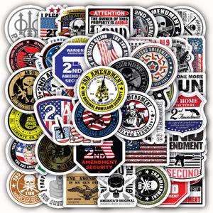 60PCS 2nd Amendment Beretta Stickers – Pro-gun Rights Vinyl Decals ...