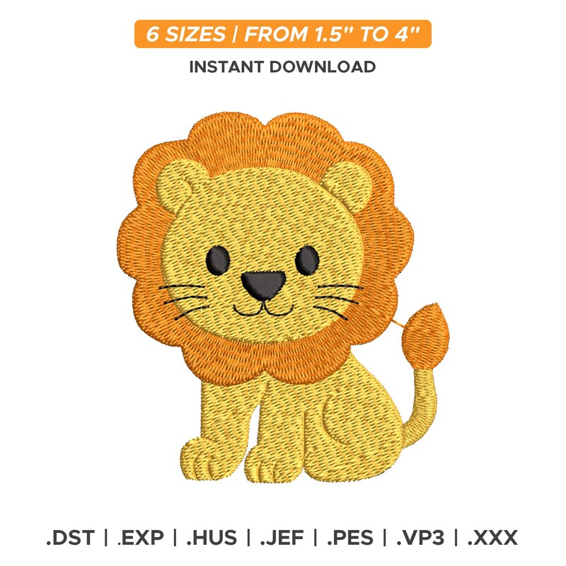 Lion Applique - Etsy