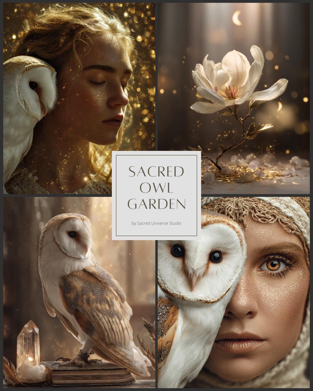 Sacred Owl Garden - 50 Spiritual Stock Photos for Canva, Instagram ...