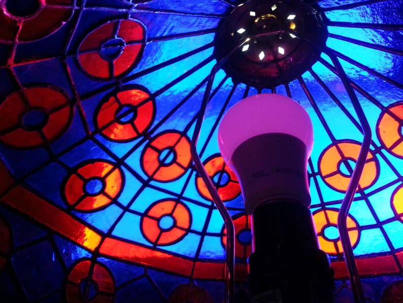 Stained Glass Tiffany Stlye Donut Lamp Shade - Etsy