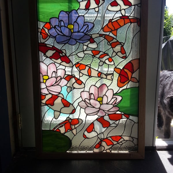 Stained Glass Koi Fish - Etsy