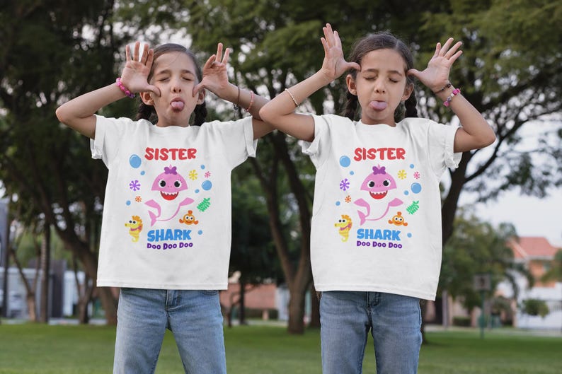 Sister Shark SVG PNG | Baby Shark Family Shirt Design | Doo Doo Doo ...