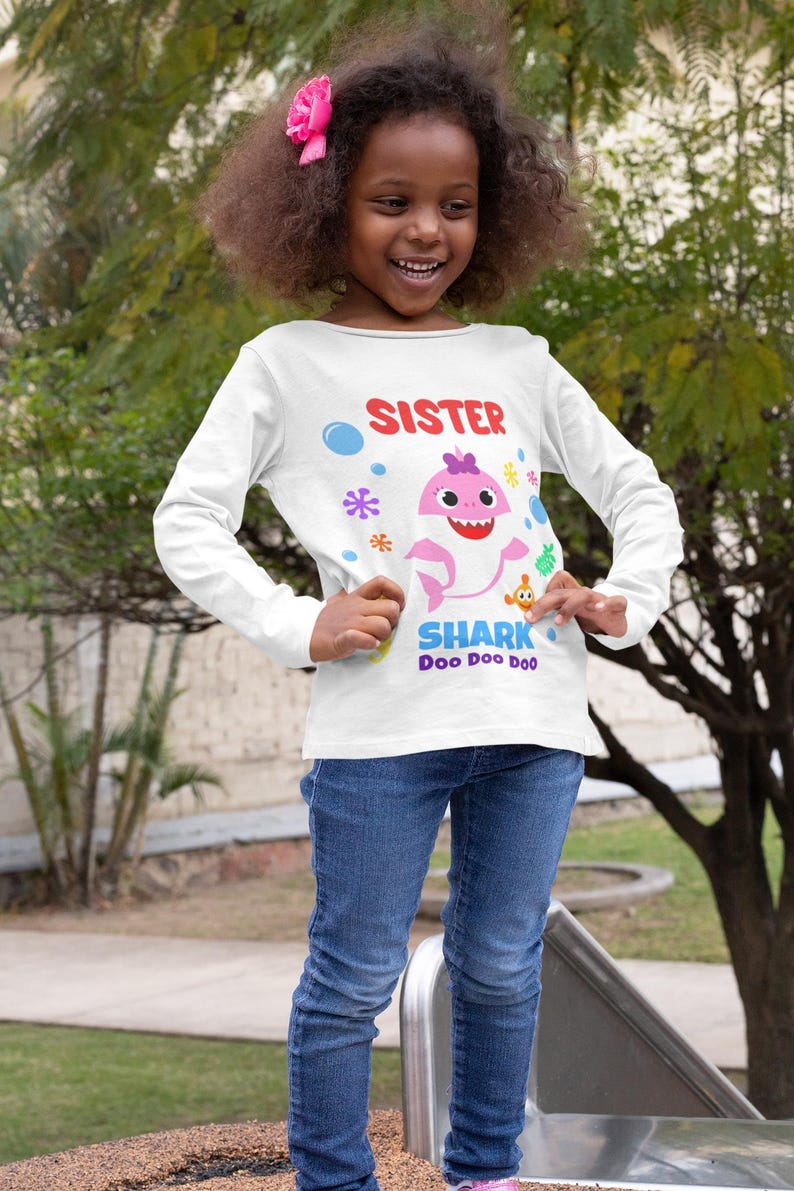 Sister Shark SVG PNG | Baby Shark Family Shirt Design | Doo Doo Doo ...