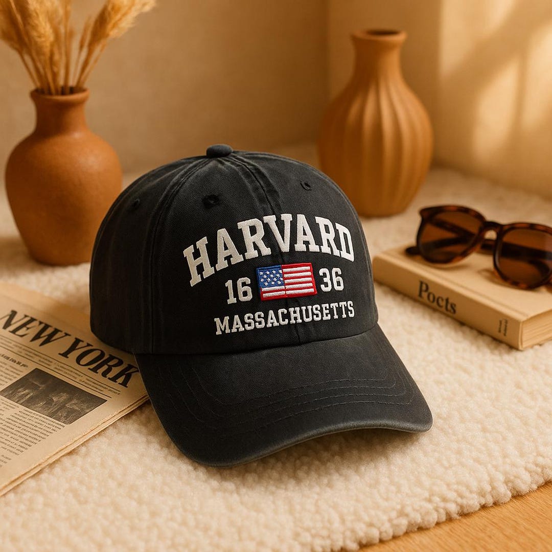 I Stand With Harvad Embroidered Hat, Hands off Harvad Cap, Harvad ...