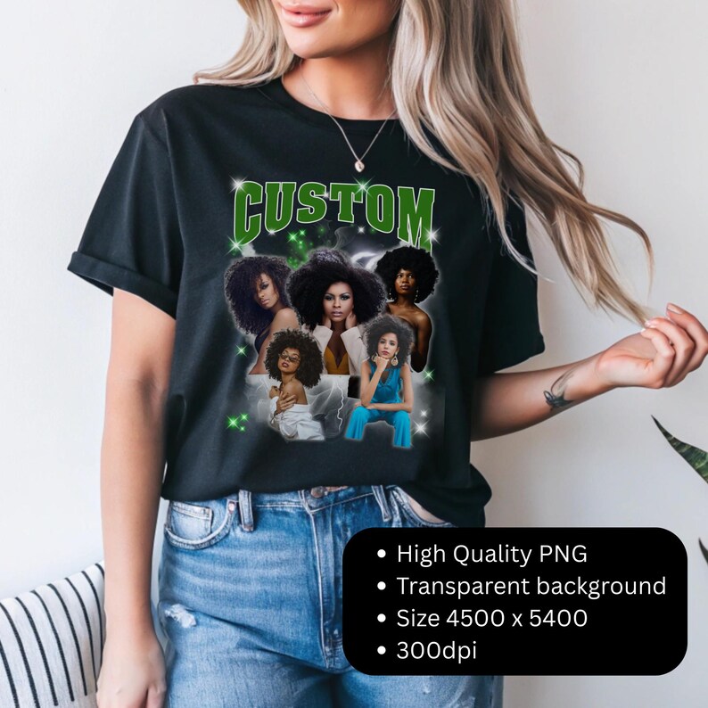 Bootleg PNG, Rap Tee, Canva Editable Template, Custom Bootleg T-shirt ...