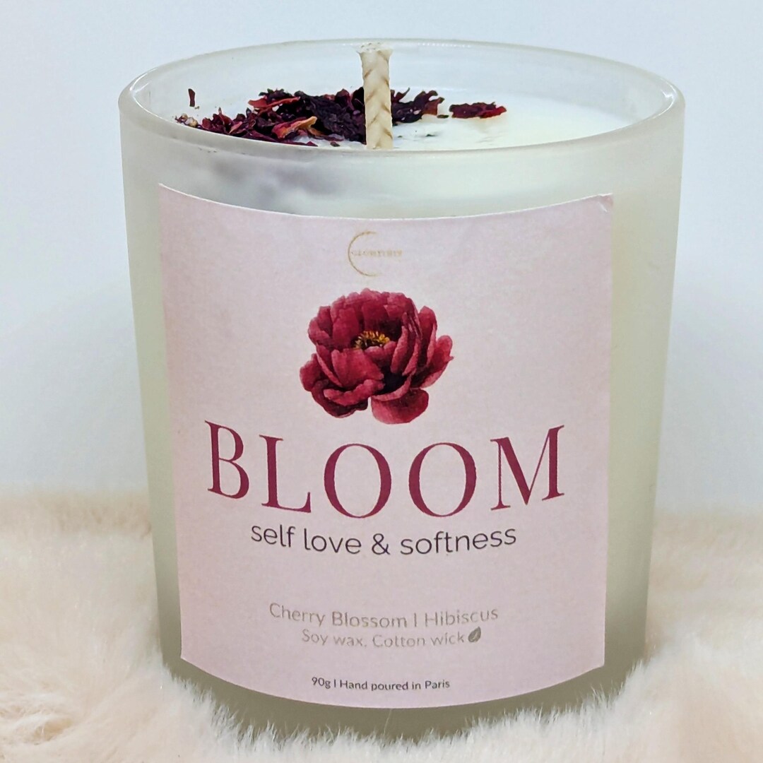 Mindfulness Candle Self Care Ritual Candle Soy Wax Candle With Floral ...