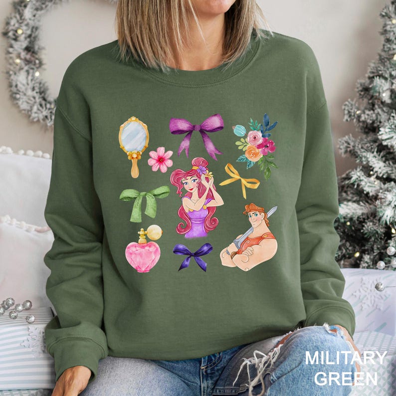 Fairytale Princess Sweatshirt Romantic Disney Style Gift, Hercules Gift ...