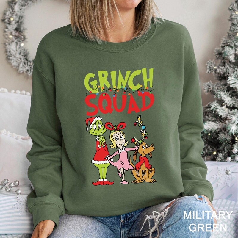Grinch Front Back Hoodie - Etsy