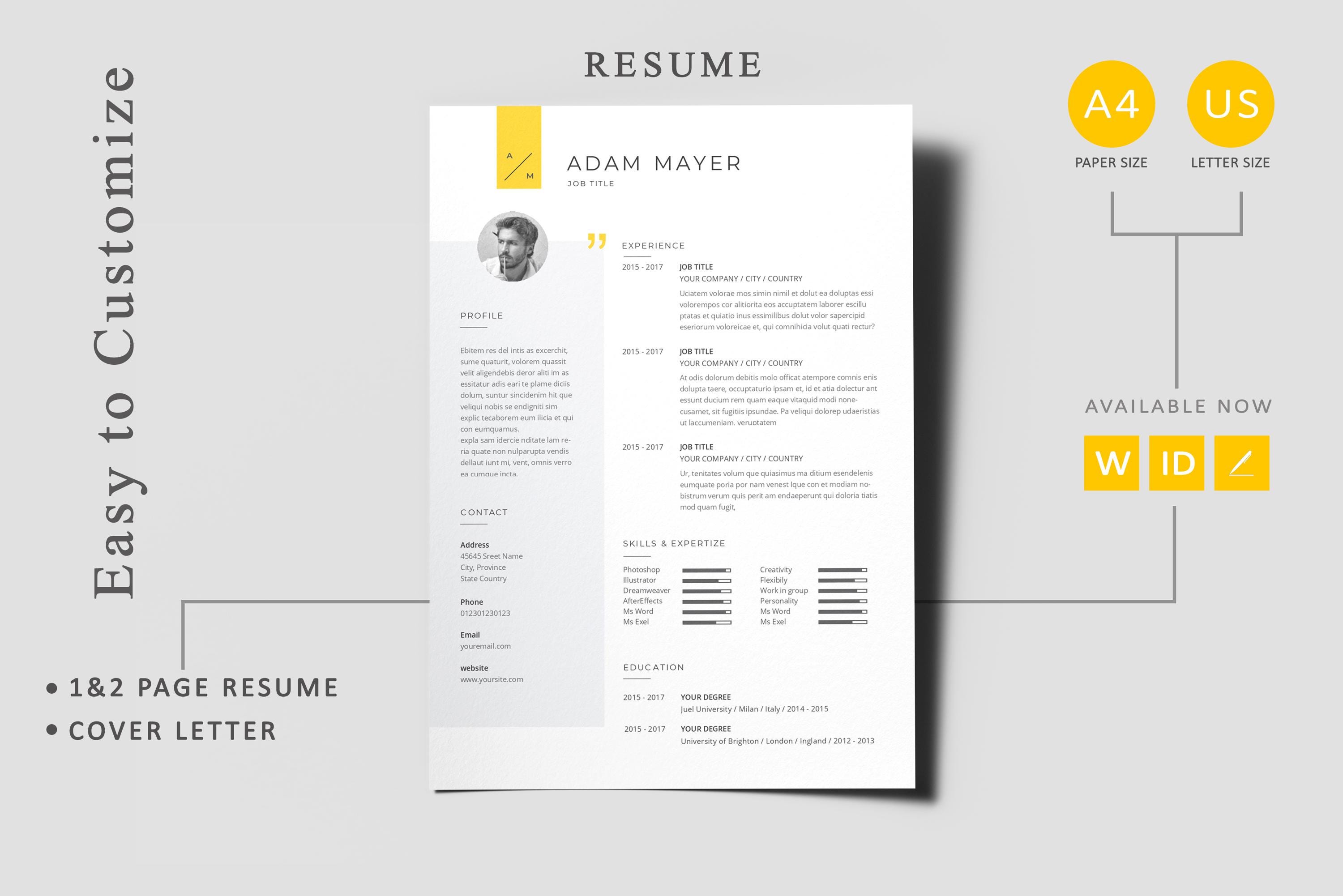 Modern ATS Resume | Ats-friendly Resume | ATS Editable Resume | Resume ...
