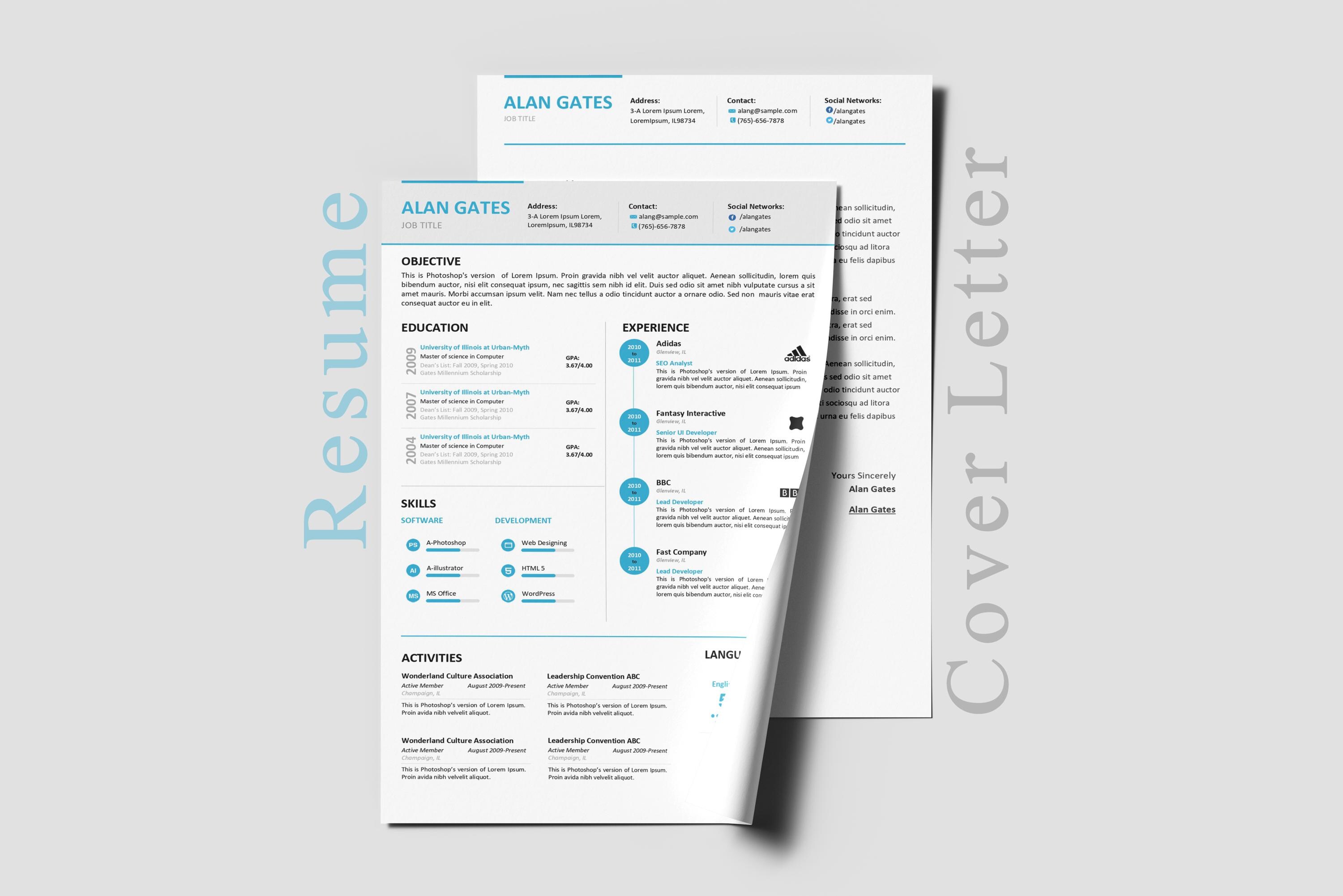 Professional Resume Template , ATS Friendly , Clean Modern Resume ...
