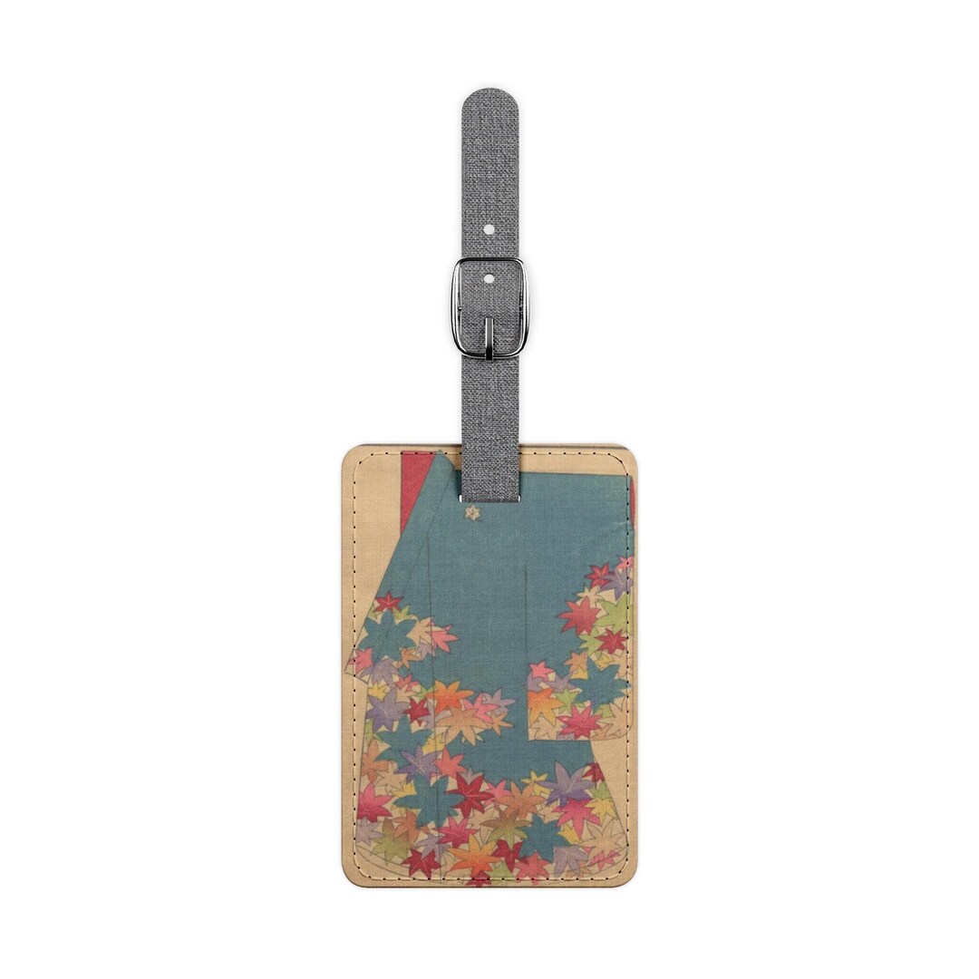 Japanese Kimono Luggage Tag | Kamisaka Sekka “momiji” Maple Leaf Design ...