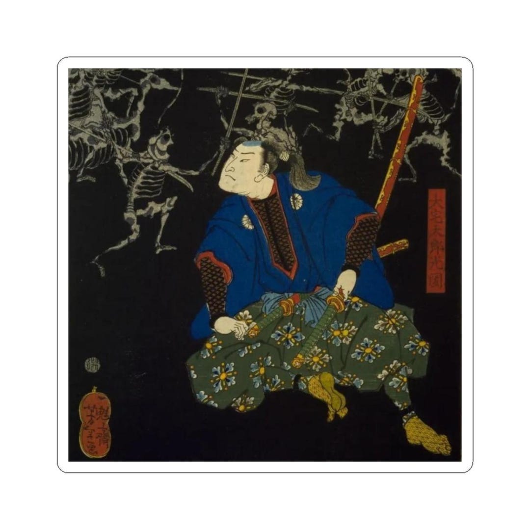 Artistic Japanese Samurai Kiss-cut Stickers, Vintage Decor,japanese ...