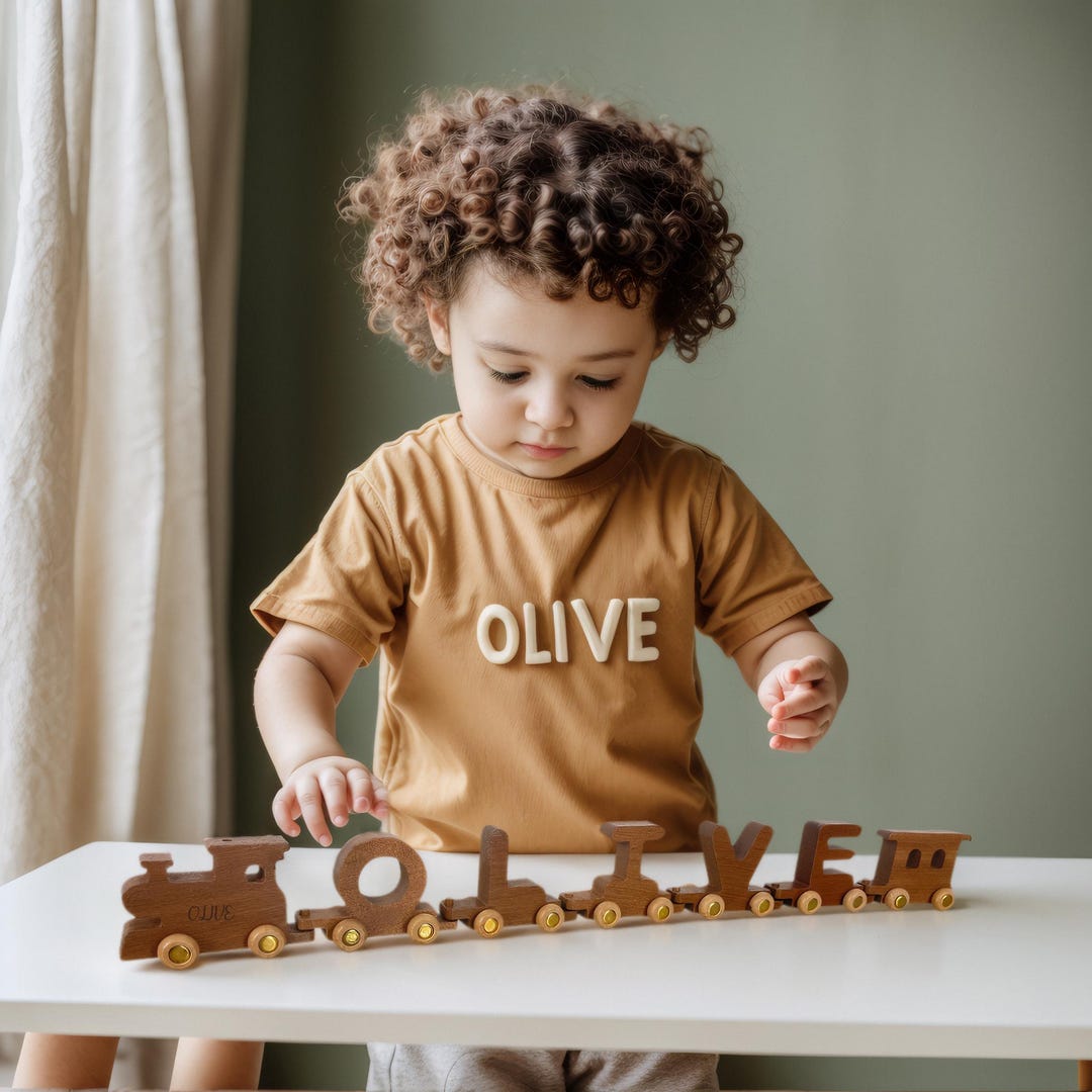 Personalized Train Toys, Custom Letter Trains, Wooden Toy Trains ...