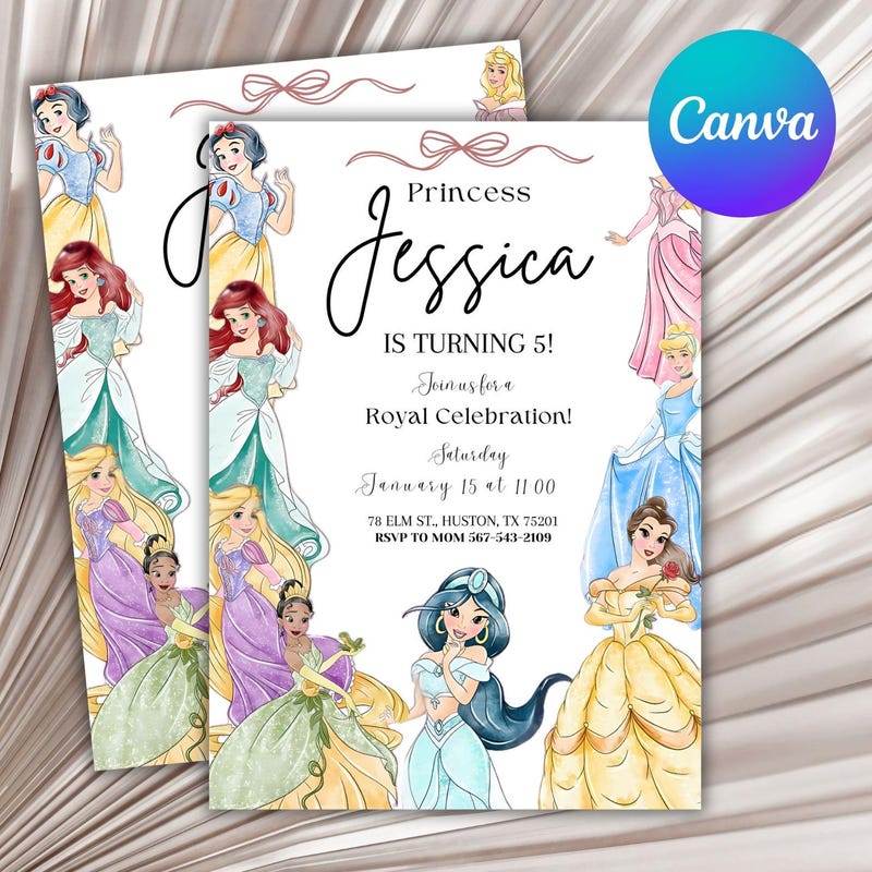 Princess Watercolor - Etsy