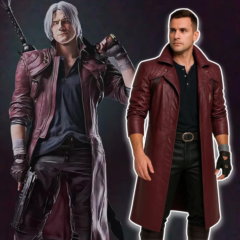 Dmc 3 Dante Coat Cosplay - Etsy