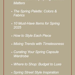 Spring 2025 Style Essentials: Your Ultimate Fashion Guide - Etsy
