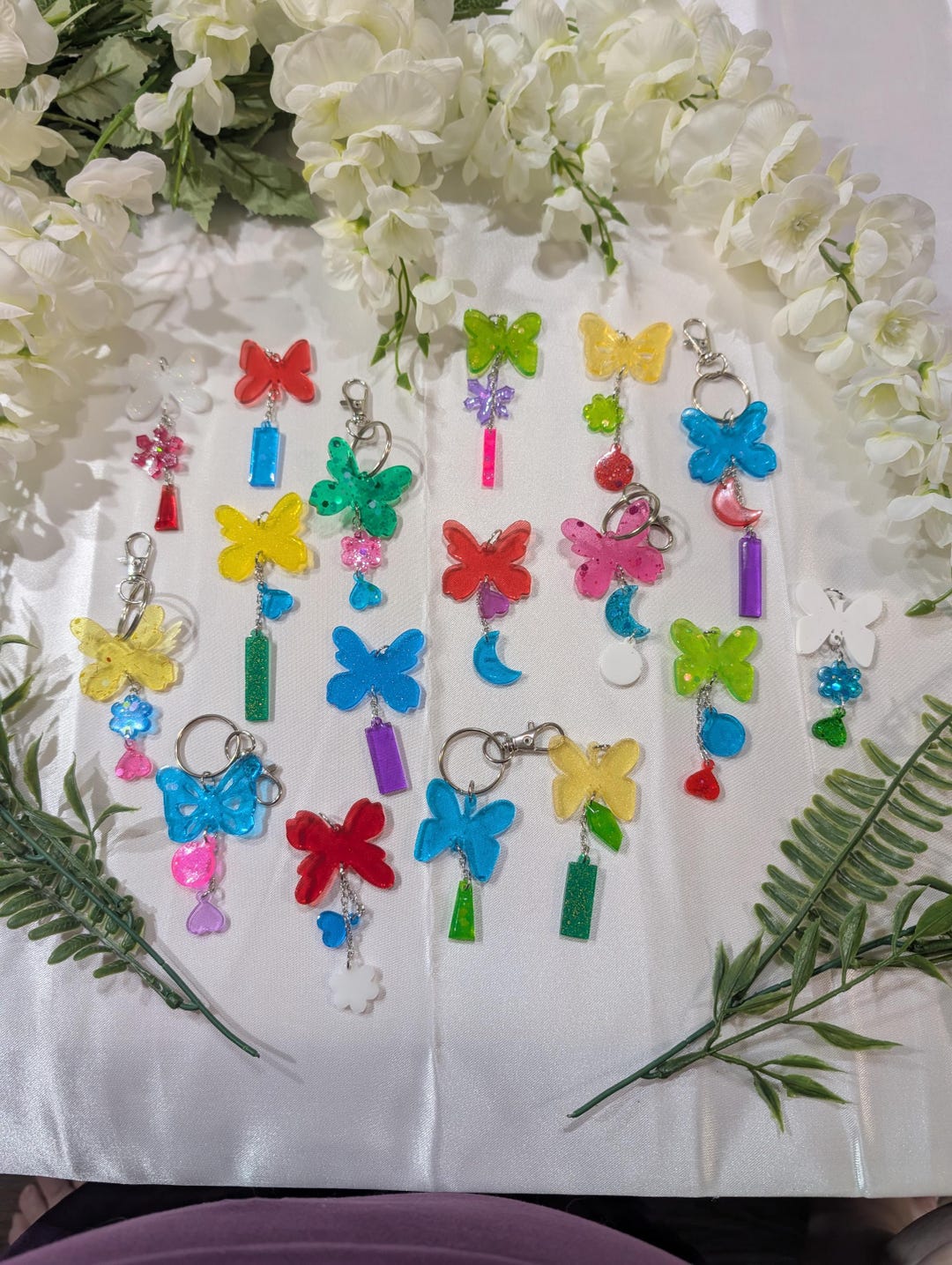 Small Butterfly Key-chains Sets - Etsy