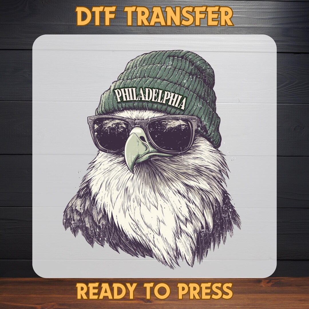 Philadelphia Eagles Dtf Transfer, Football Mascot Ready to Press ...