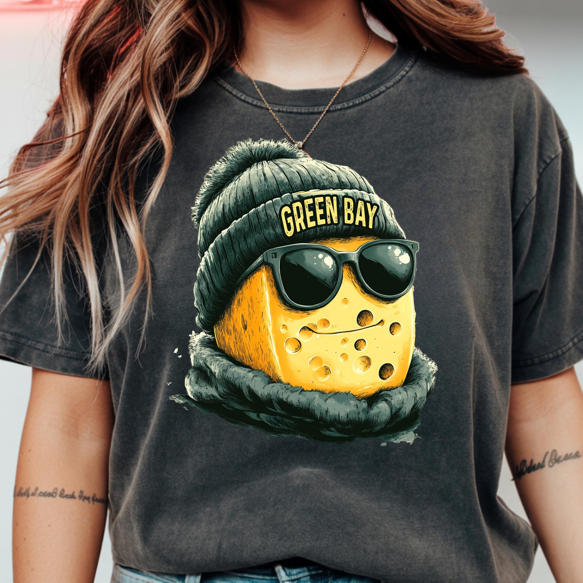 Green Bay Cheesehead Dtf Transfer, Football Mascot Ready to Press ...